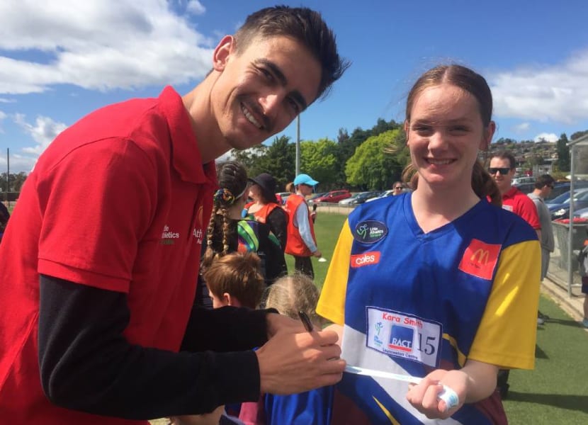 High jump champion Brandon Starc inspires Tasmanian Little Athletes ...