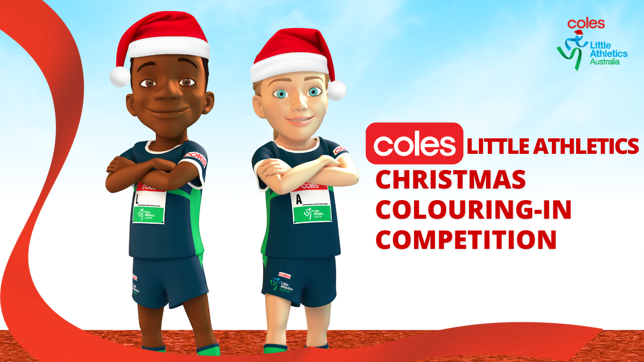 Coles Little Athletics Christmas Colouring-In Competition - Little ...