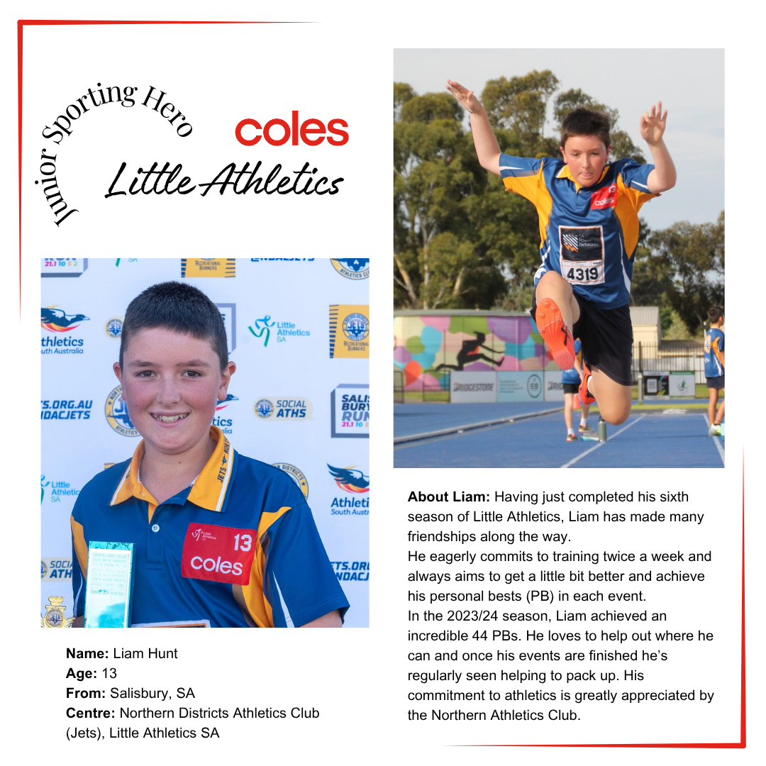 Coles Junior Sporting Hero - Little Athletics Australia